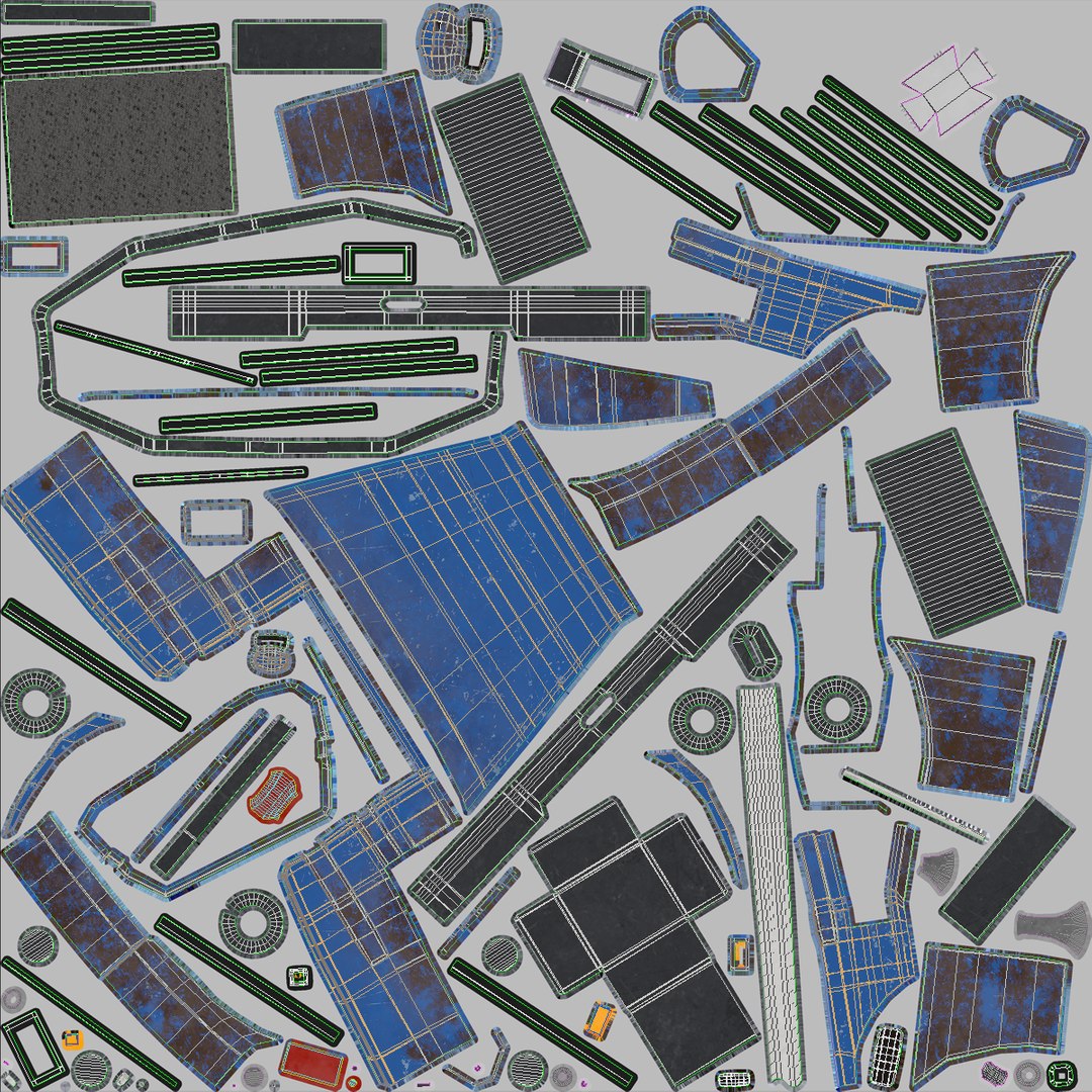 3D Old Truck Model - TurboSquid 2030860