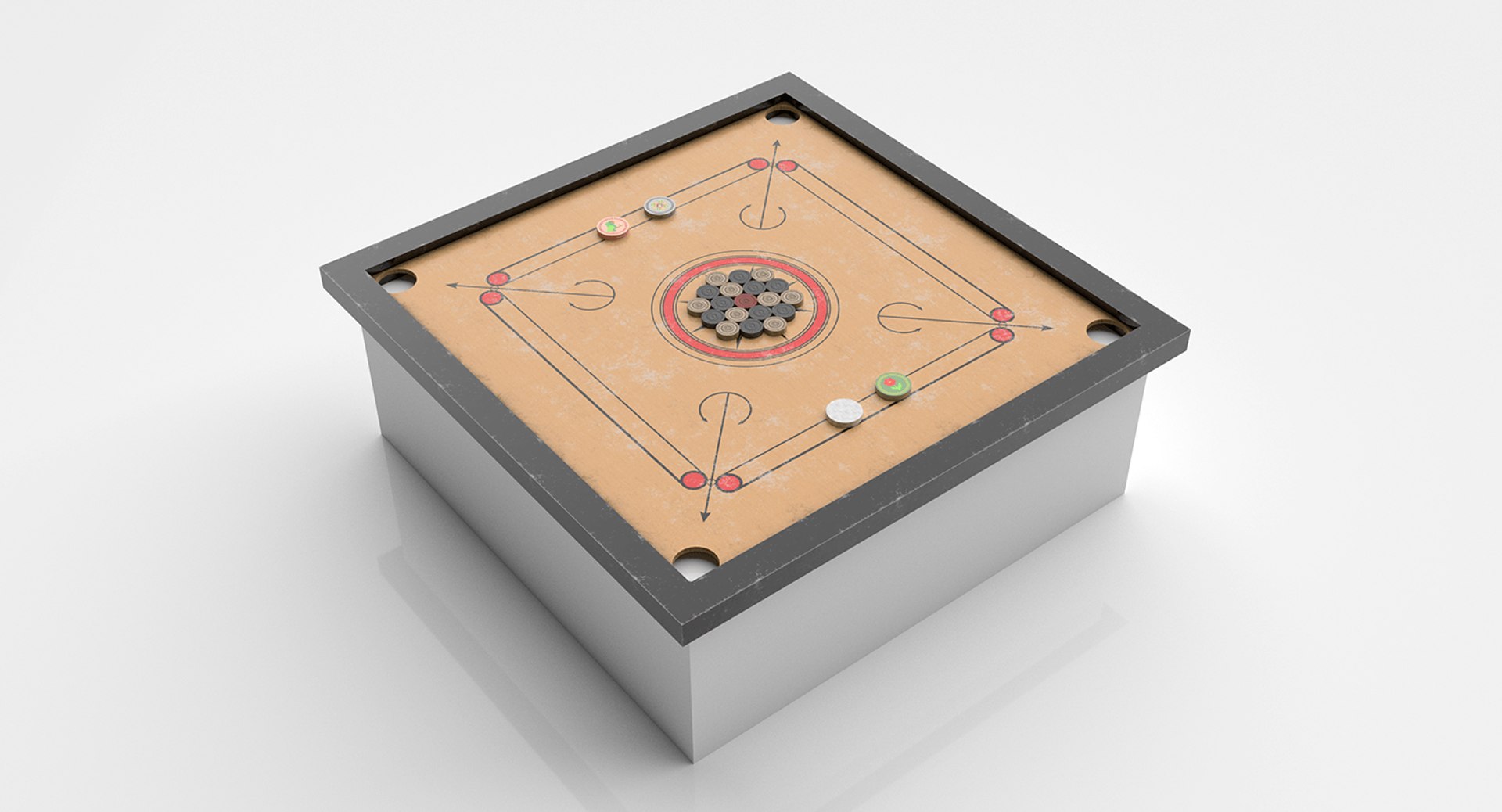 Carrom Board Coin 3D Model - TurboSquid 1260902