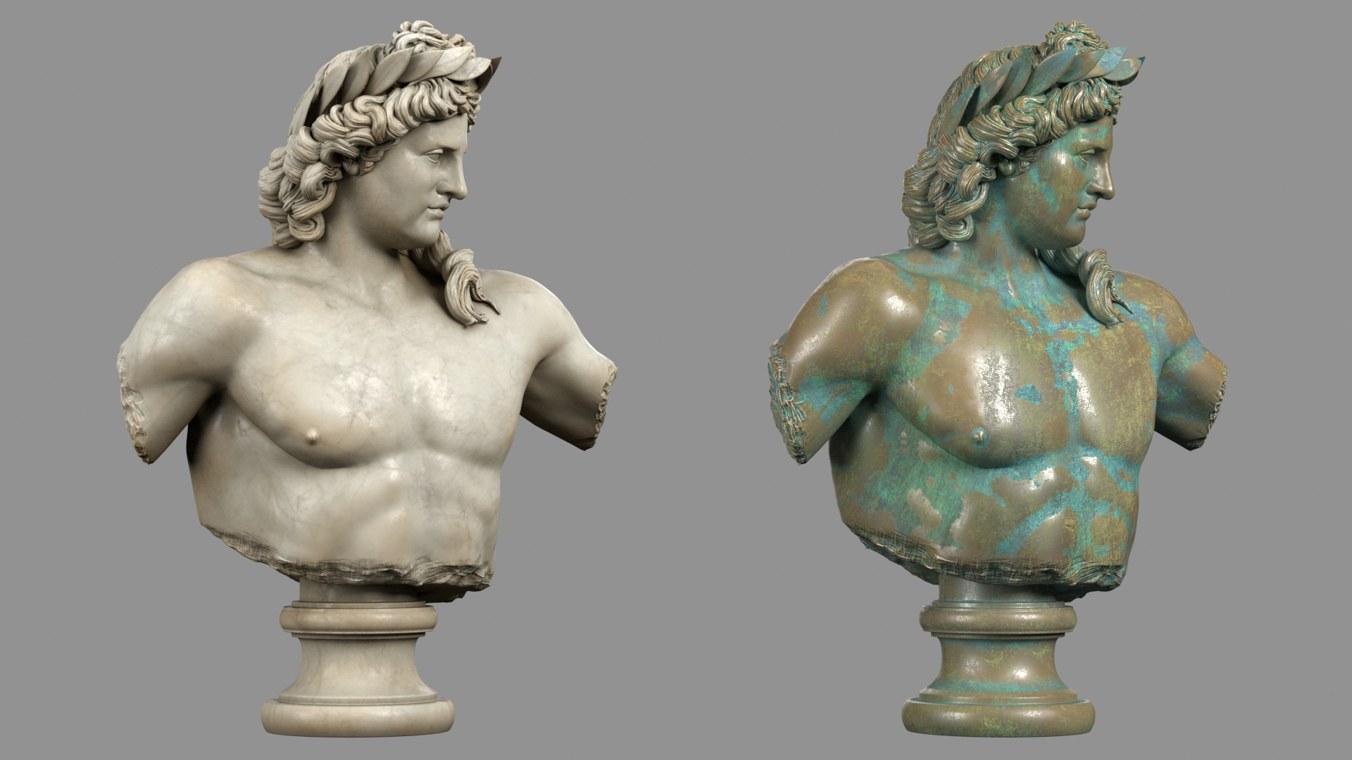 3d Bust Apollo