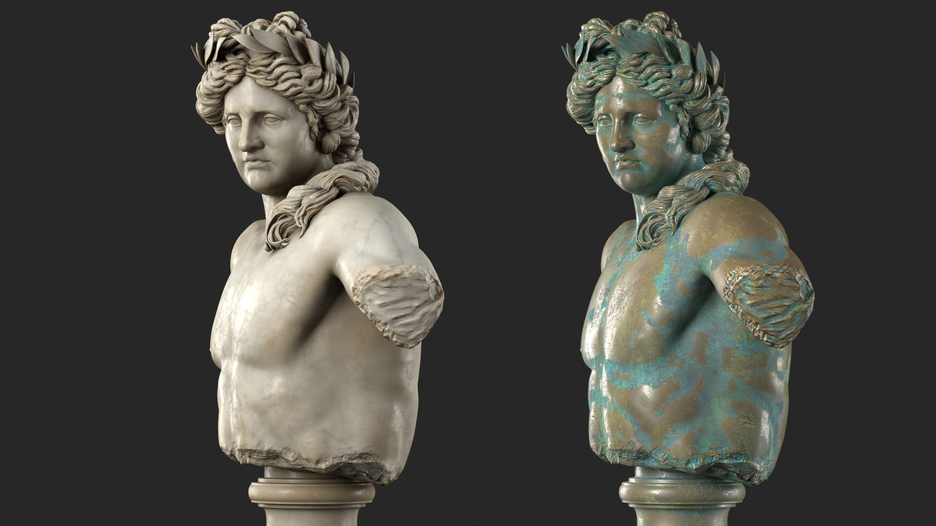 3d Bust Apollo