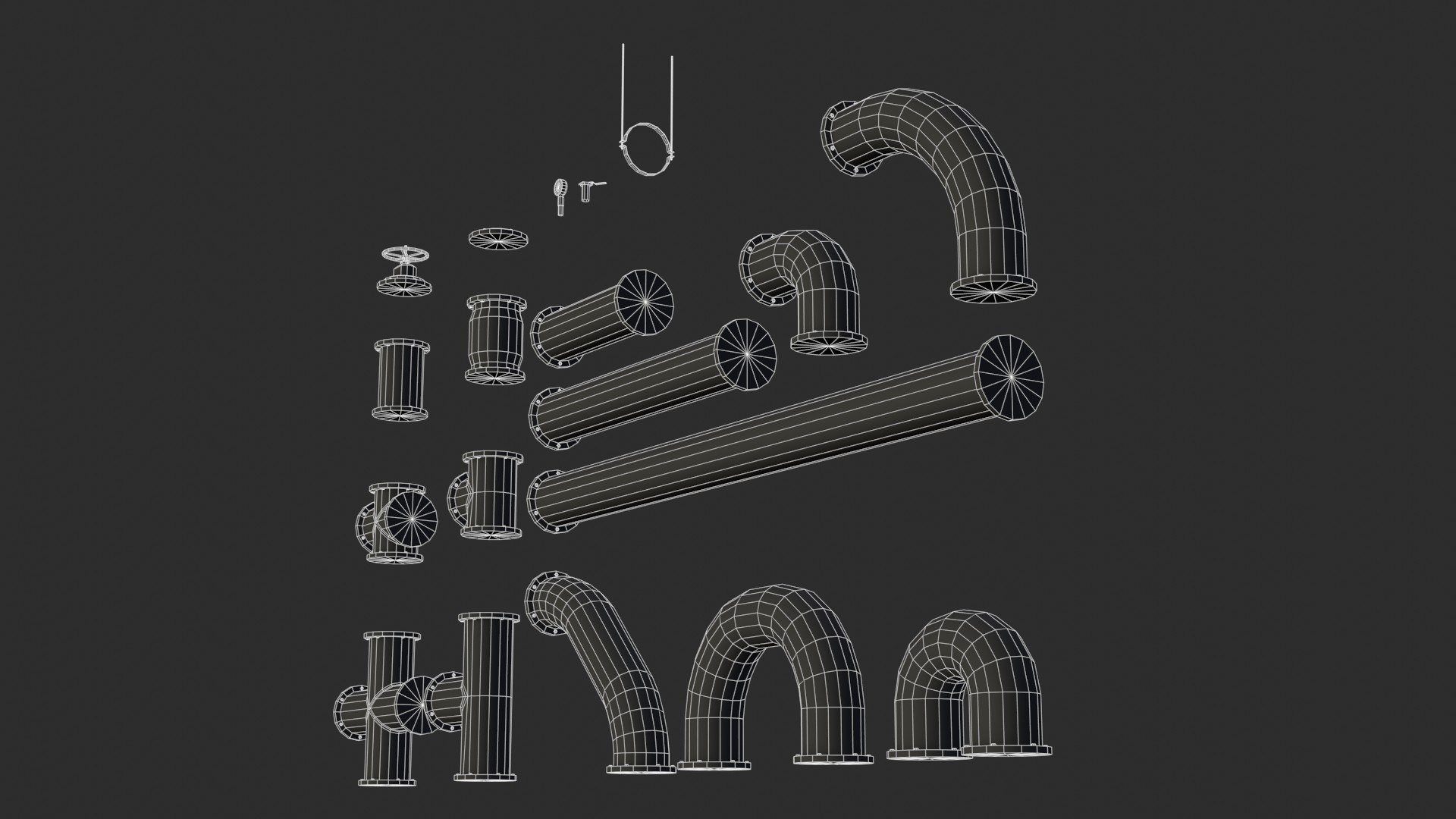 Modular Pipes 3D Model - TurboSquid 1588841