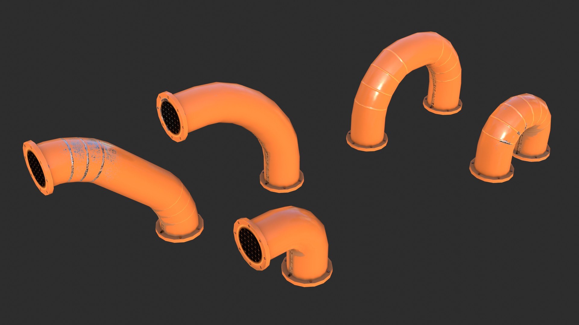 Modular Pipes 3D Model - TurboSquid 1588841
