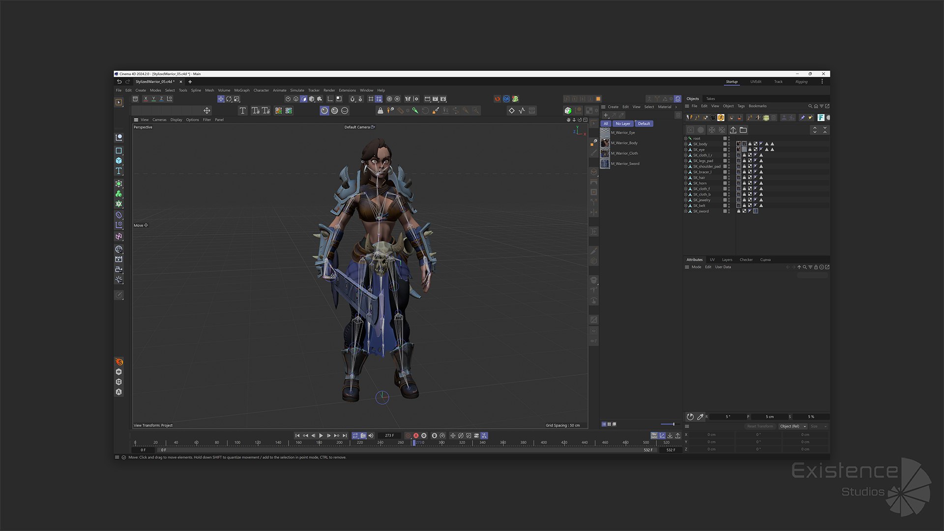 3D Stylized Warrior 05 - Female Hero Fantasy Characters - Medieval ...