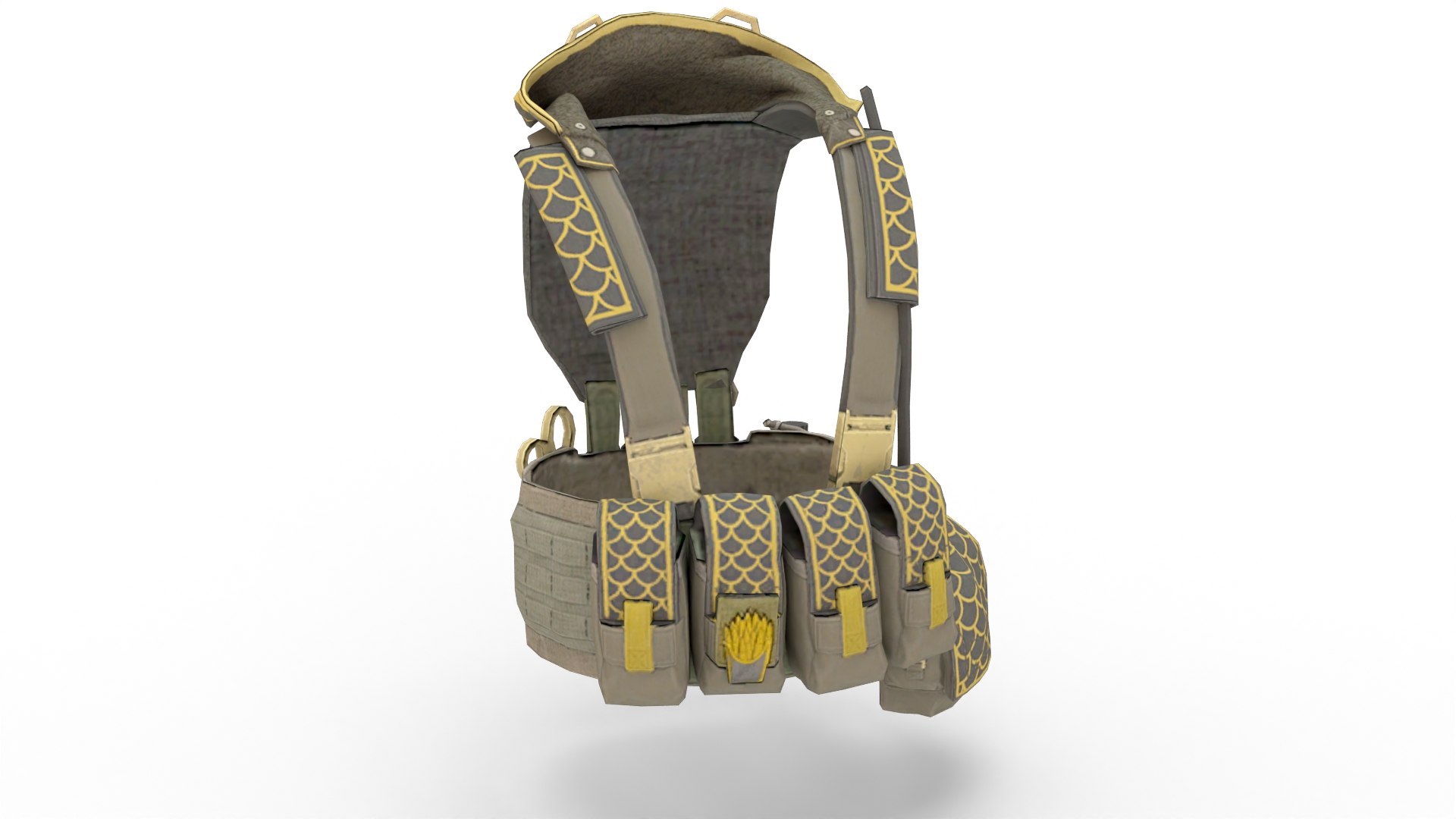 Combat Vest 3D Model Model - TurboSquid 2217033