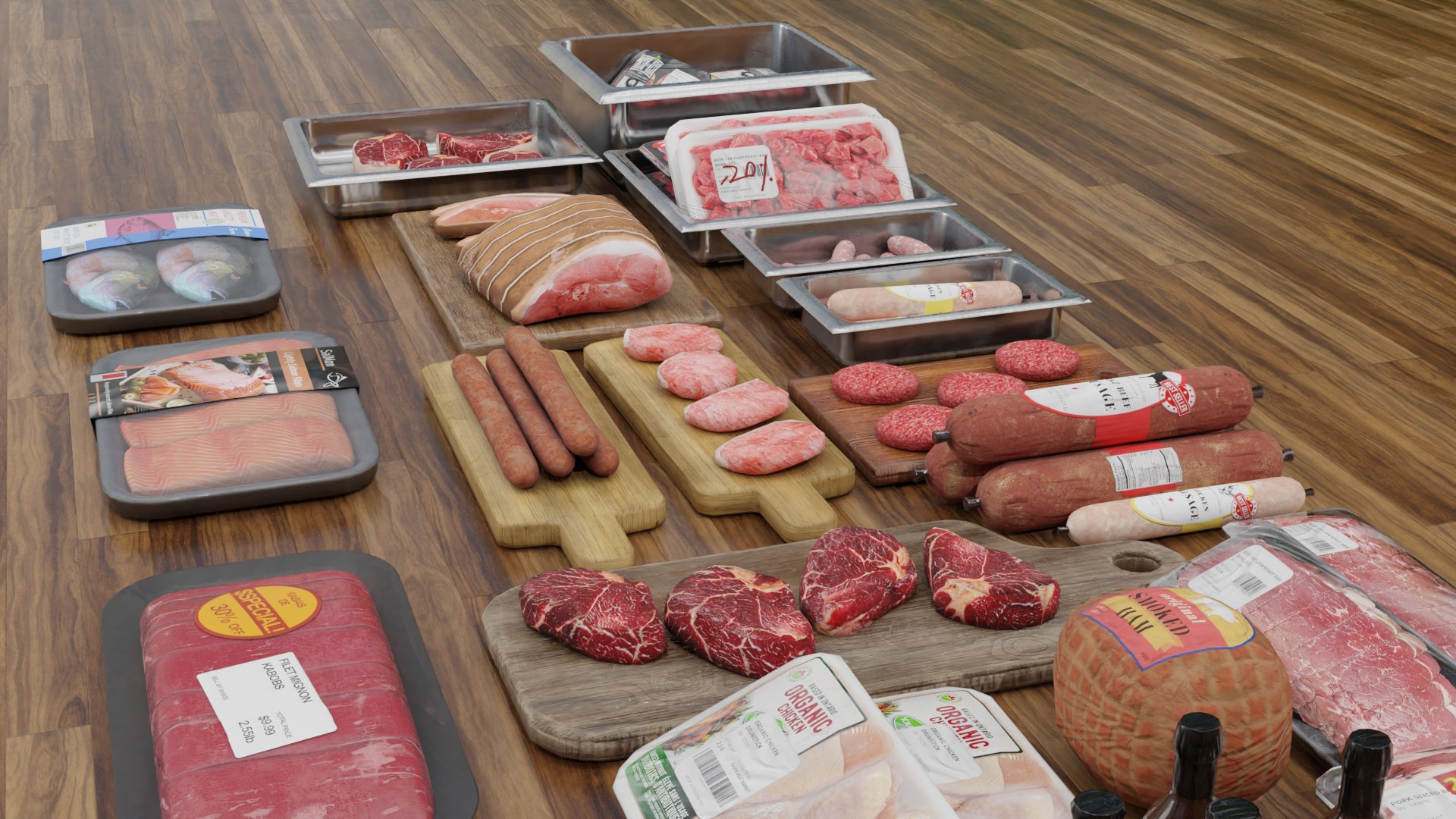 Meat Pack PBR 4k Low-poly 3D Model - TurboSquid 2398744
