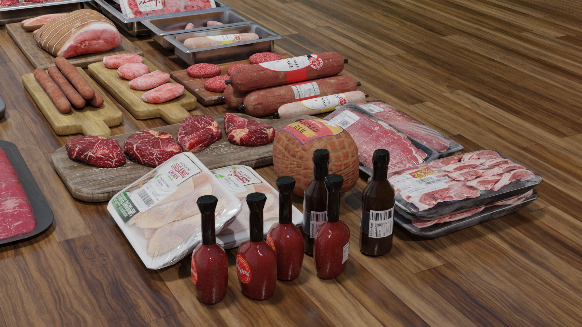 Meat Pack PBR 4k Low-poly 3D Model - TurboSquid 2398744