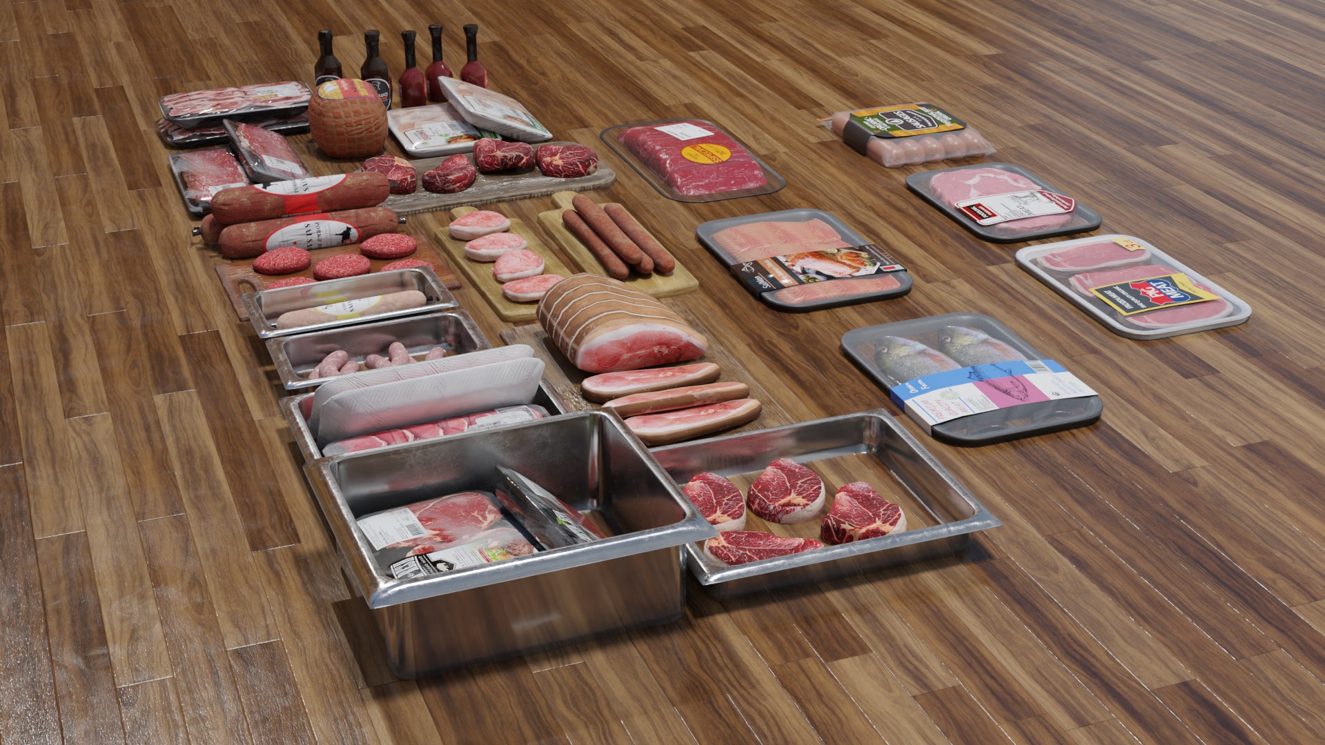 Meat Pack PBR 4k Low-poly 3D Model - TurboSquid 2398744