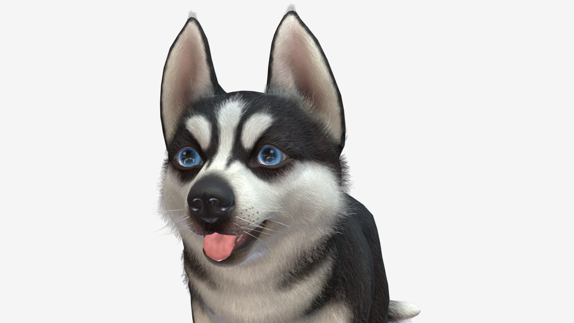 3D Puppy - Husky Model - TurboSquid 2075074