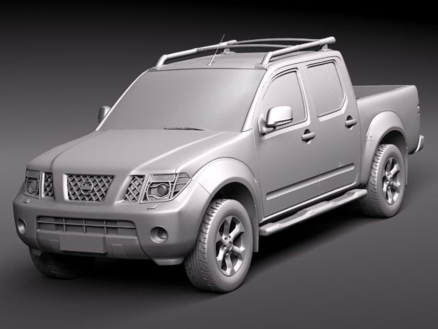 Nissan Navara 2010 Pickup 3d Model