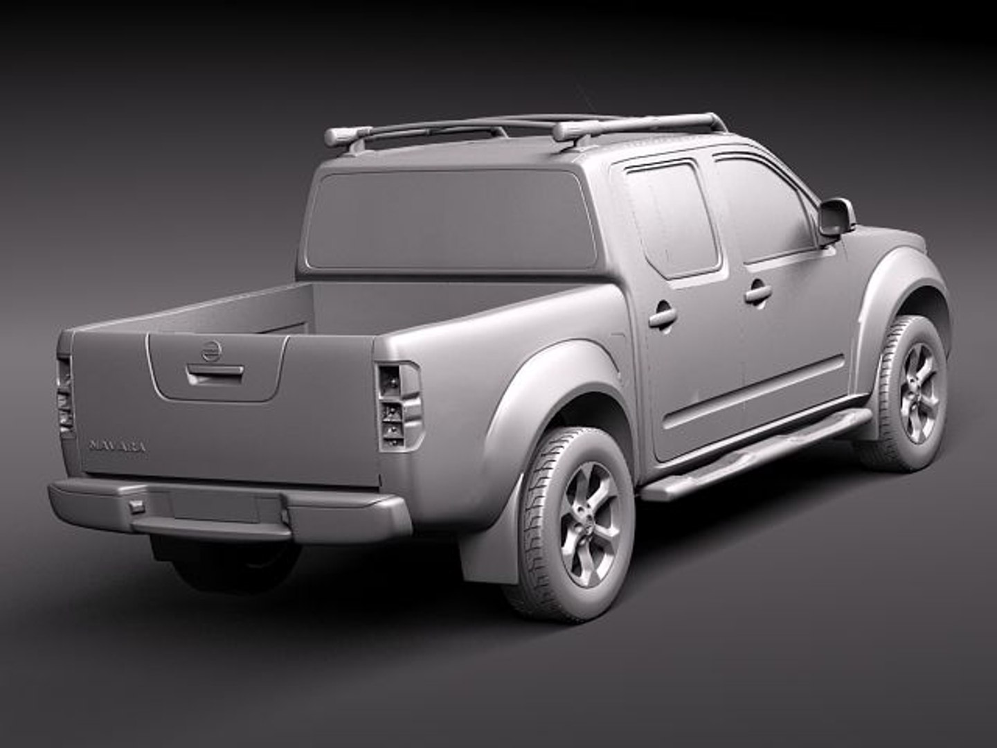 Nissan Navara 2010 Pickup 3d Model