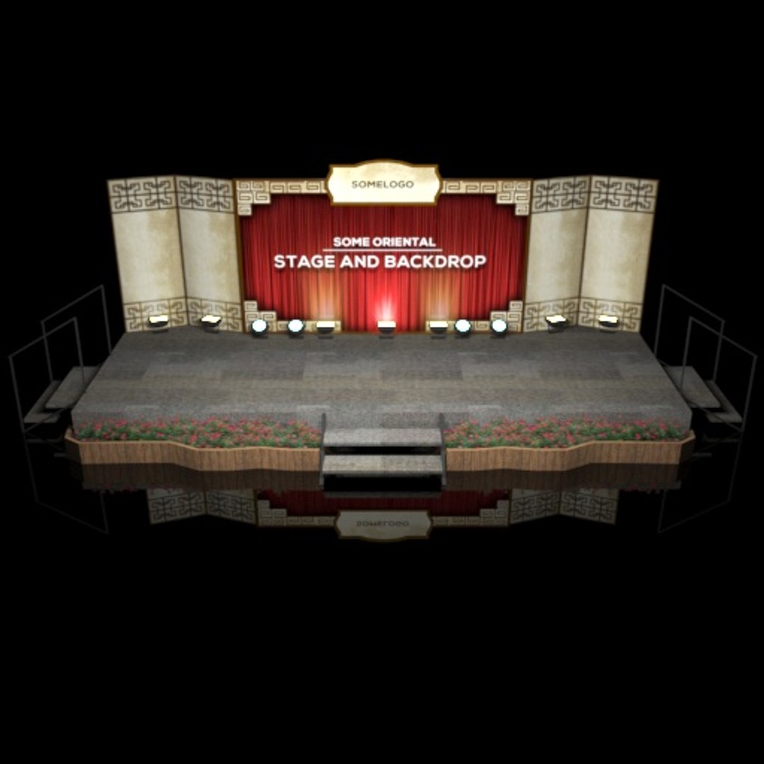 Chinese Shanghai Theme Stage 3D - TurboSquid 1407476