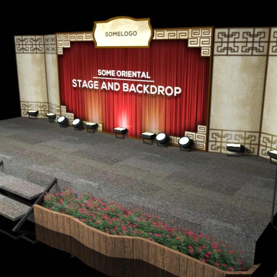 Chinese Shanghai Theme Stage 3D - TurboSquid 1407476