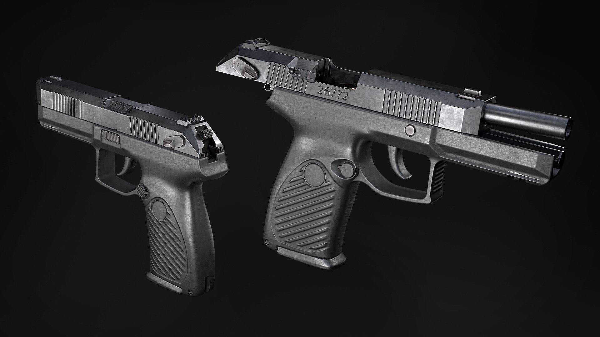 Handgun Udav 9x21 Low-poly 3D - TurboSquid 2384250