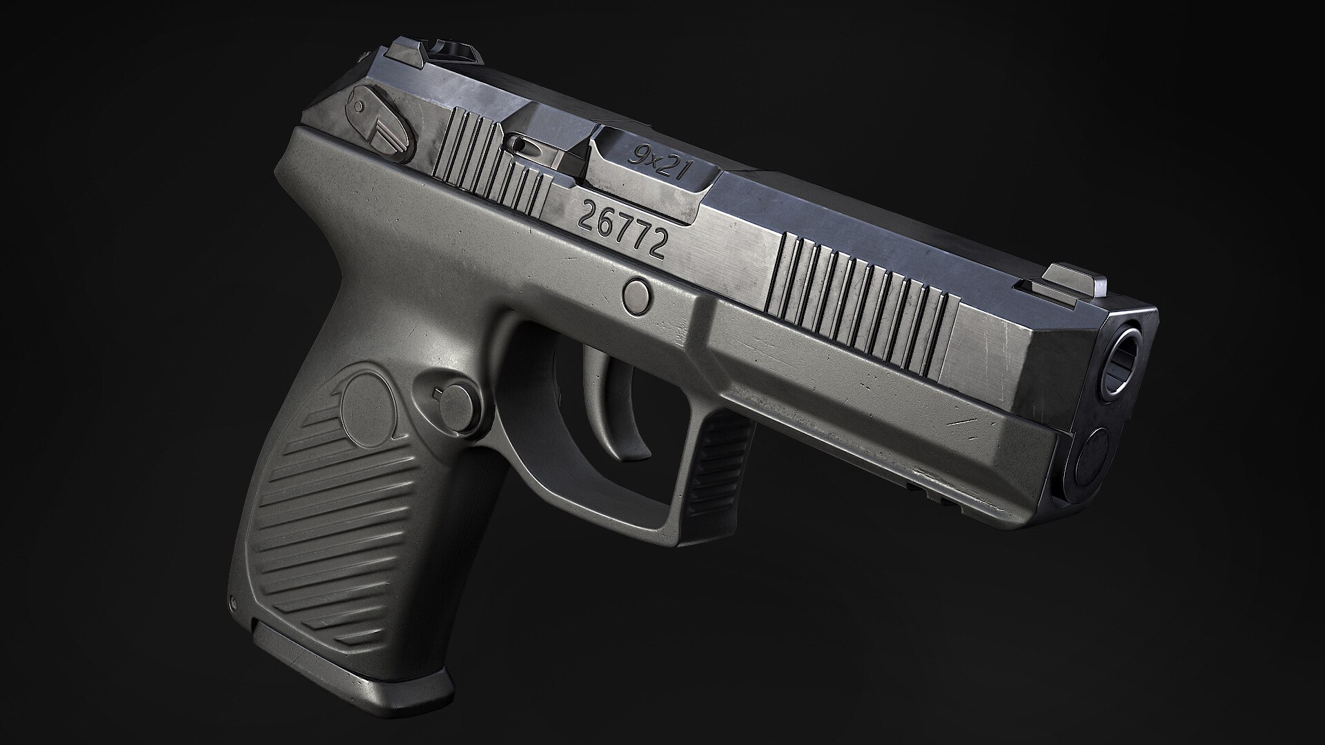 Handgun Udav 9x21 Low-poly 3D - TurboSquid 2384250