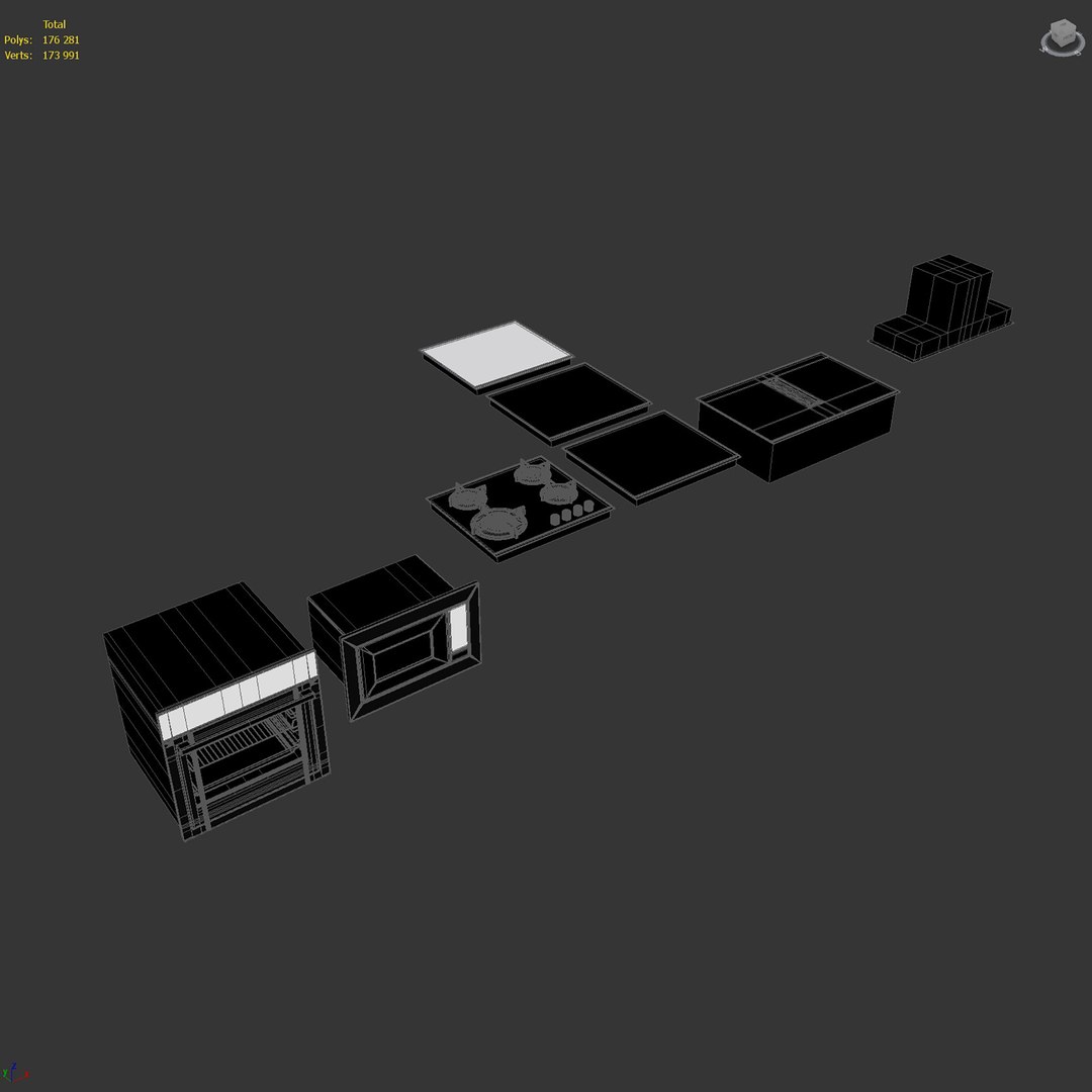 3D Kitchen Appliances Model - TurboSquid 2336219