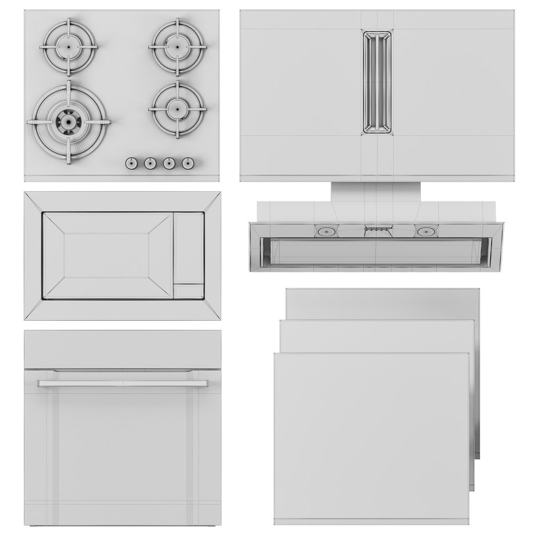 3D Kitchen Appliances Model - TurboSquid 2336219