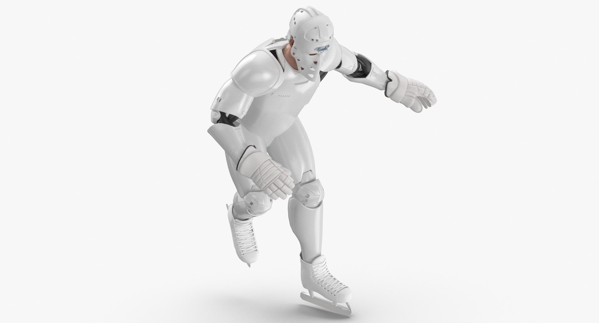 Hummanoid Hockey Player Pose 3D Model - TurboSquid 1584986