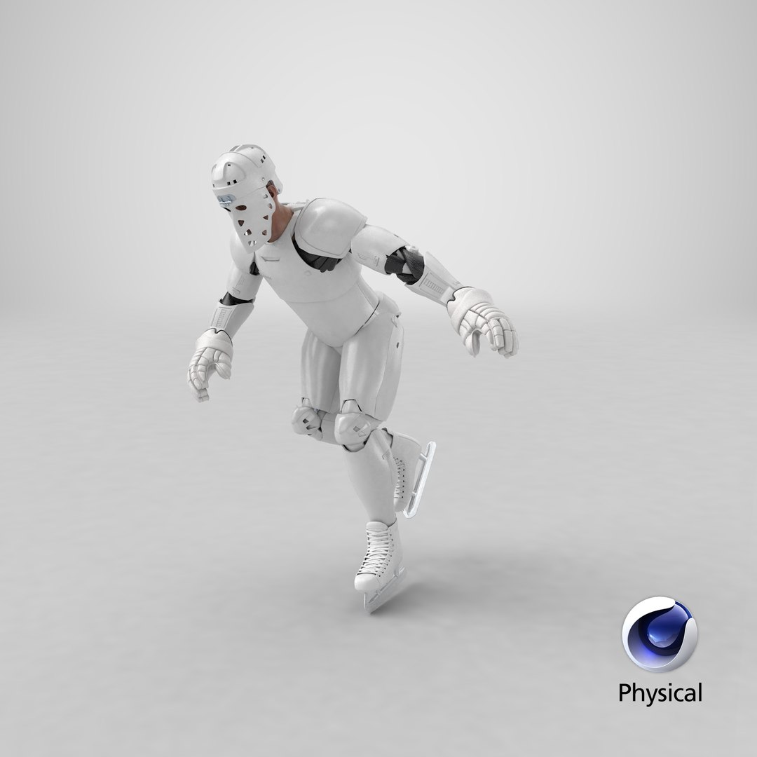 Hummanoid Hockey Player Pose 3D Model - TurboSquid 1584986