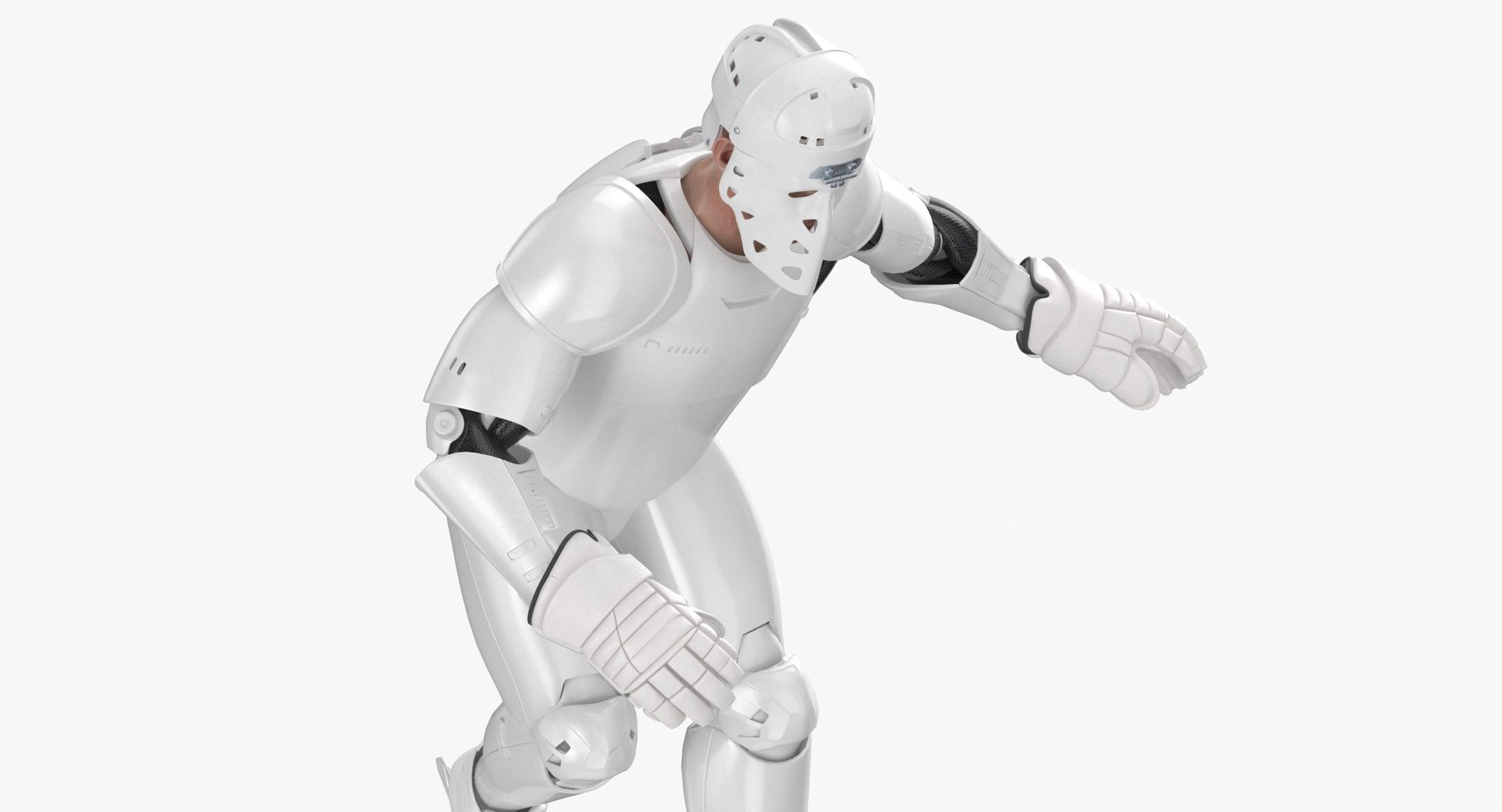 Hummanoid Hockey Player Pose 3D Model - TurboSquid 1584986