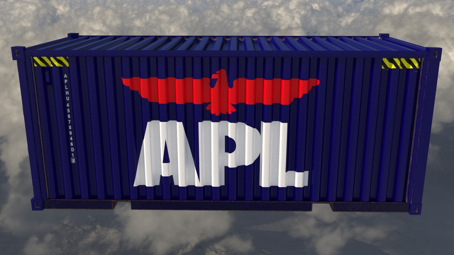 Shipping Container Apl 3D Model - TurboSquid 1494827
