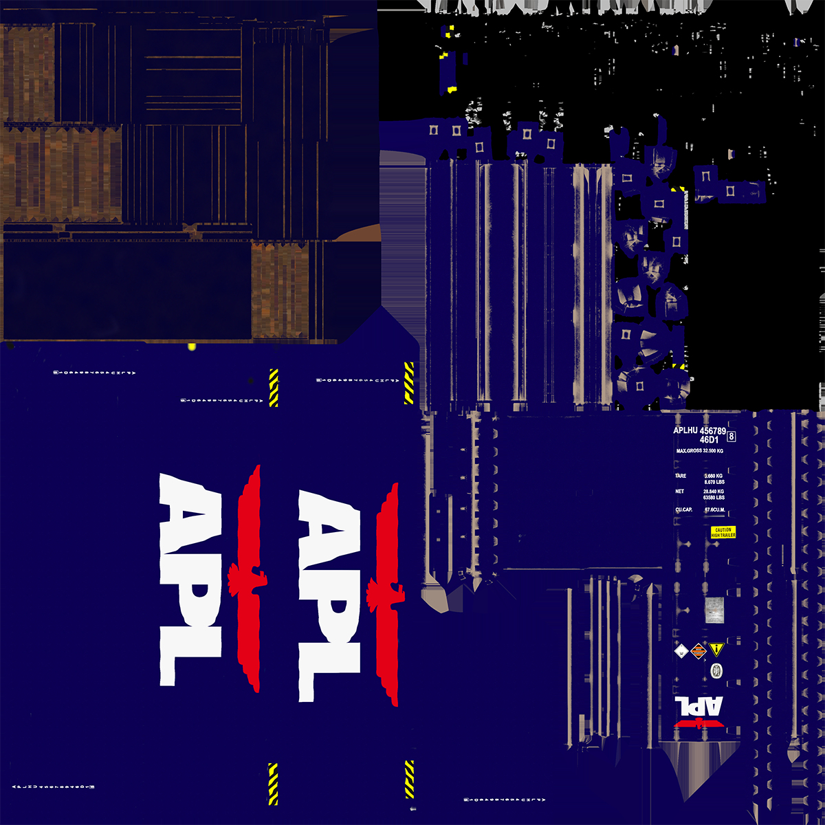 Shipping container apl 3D model - TurboSquid 1494827