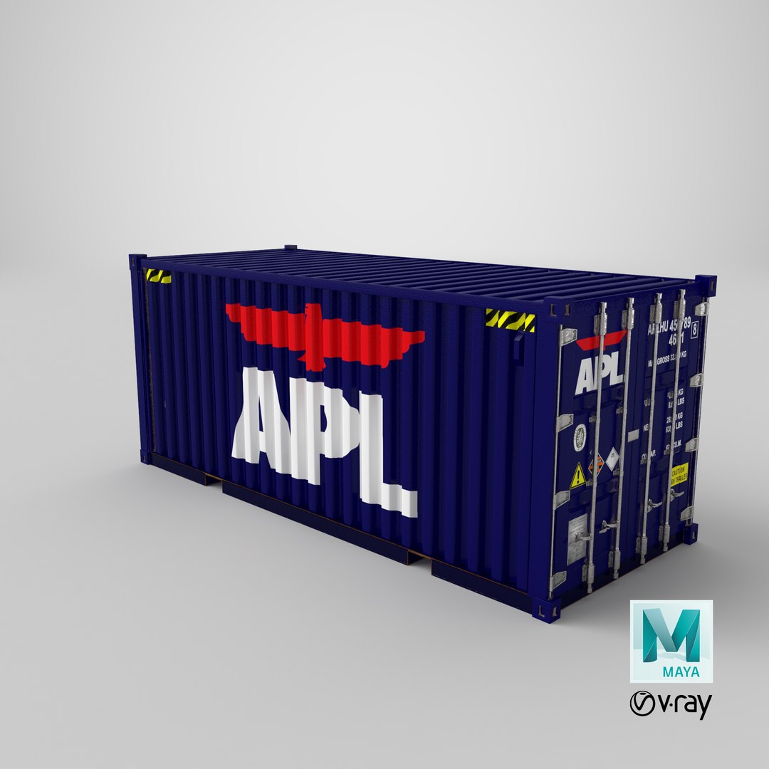 Shipping container apl 3D model - TurboSquid 1494827