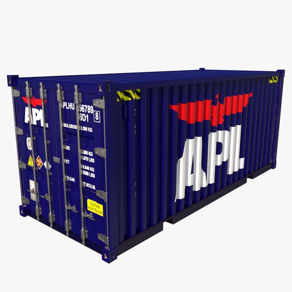 Shipping container apl 3D model - TurboSquid 1494827