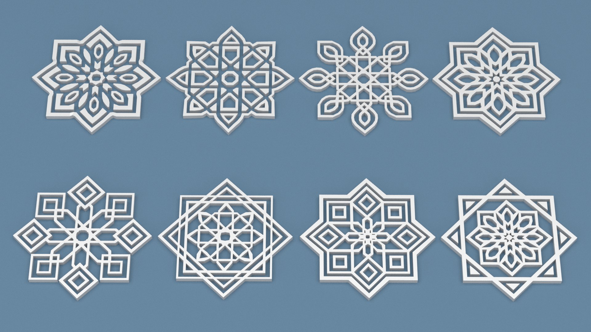 3D Arabic Ornaments - TurboSquid 1312284