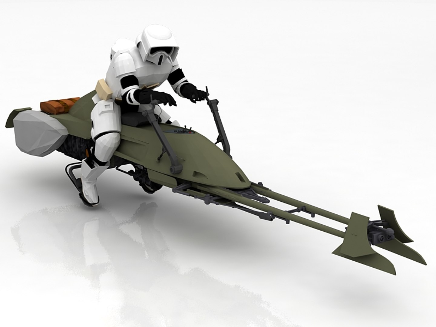 Star Wars Vehicle Concept Bike 3D - TurboSquid 1624540