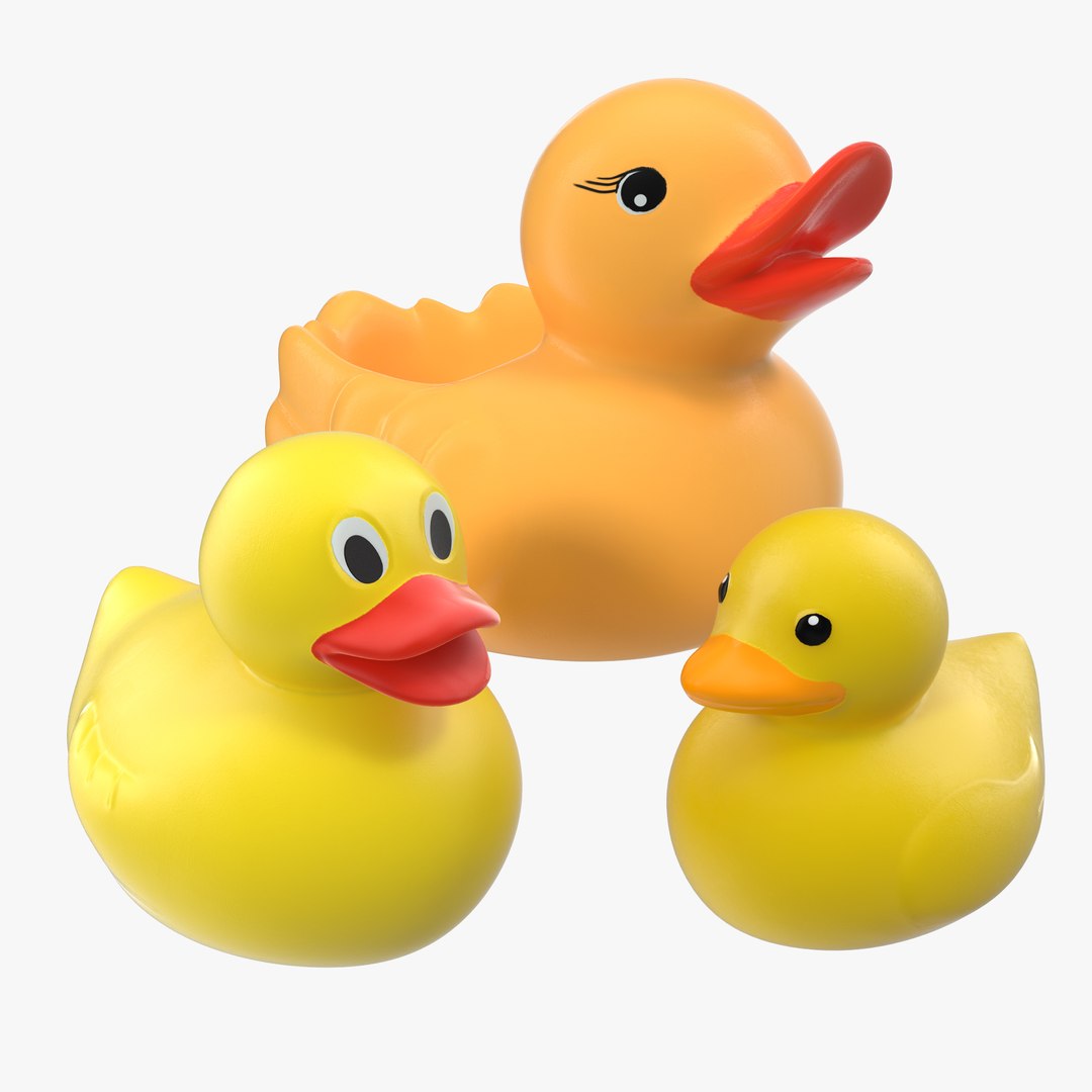 Rubber ducks set 3D model - TurboSquid 1209475