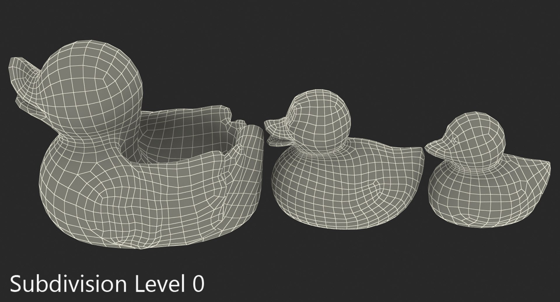 Rubber ducks set 3D model - TurboSquid 1209475