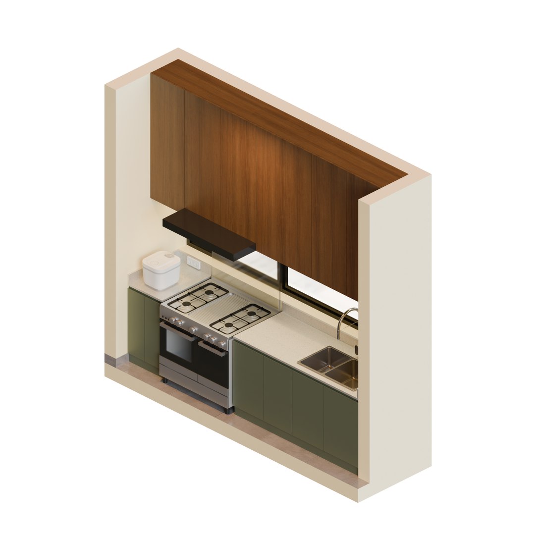 modèle 3D de Cuisine isométrique Matcha - TurboSquid 2454239
