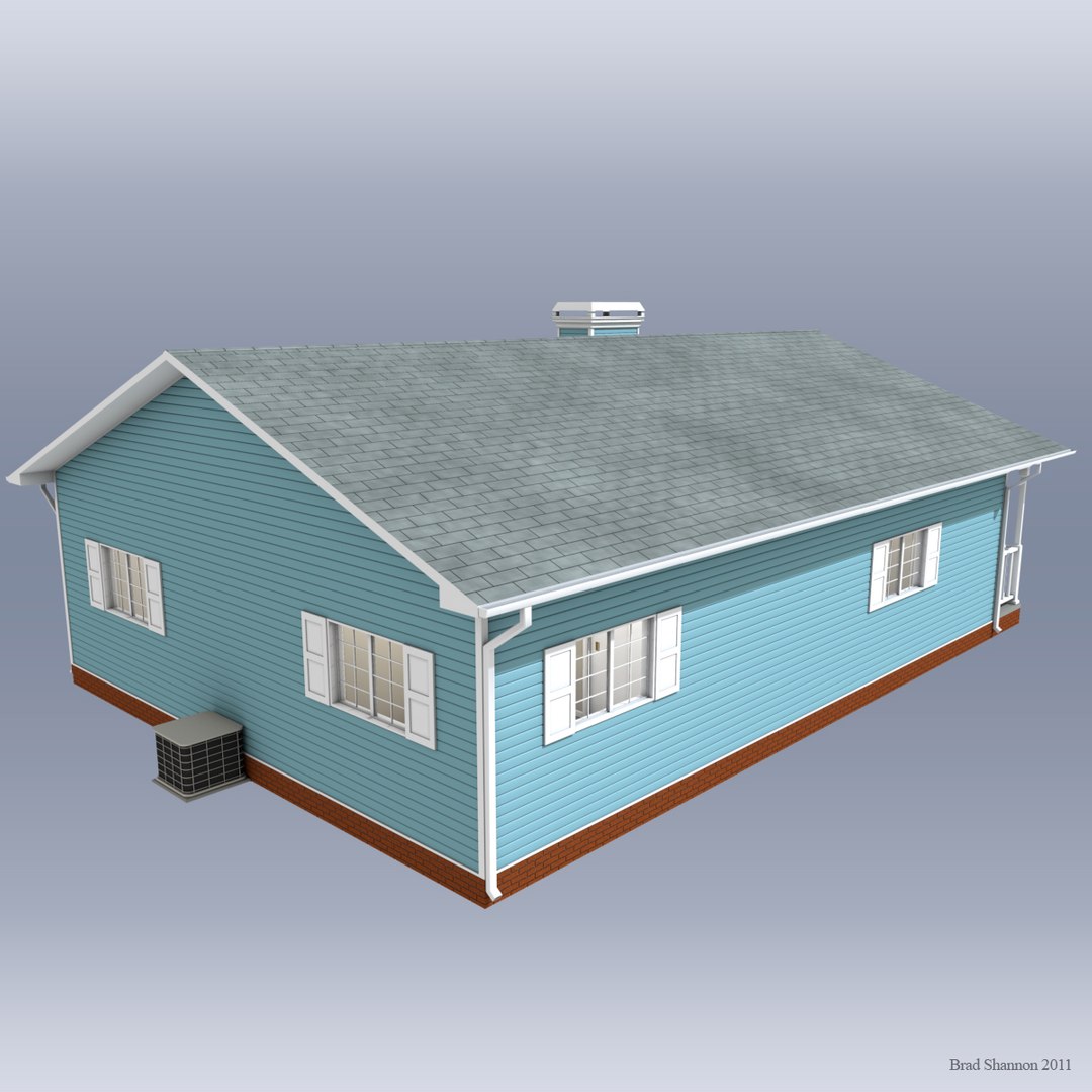 C4d House Interior 3 Bedrooms