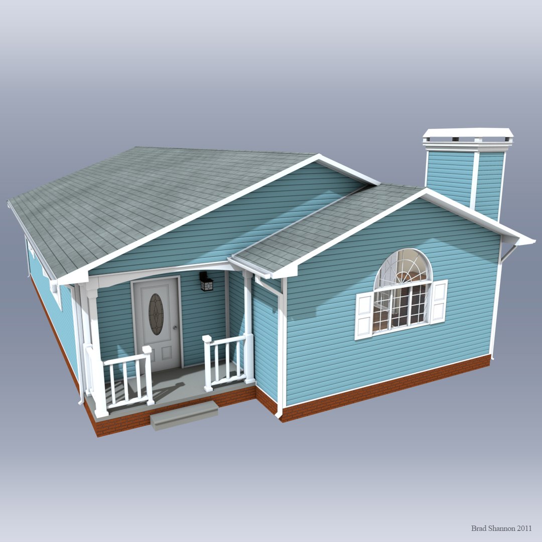 C4d House Interior 3 Bedrooms