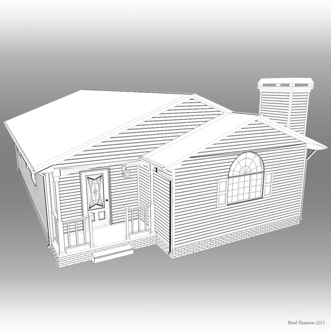 C4d House Interior 3 Bedrooms