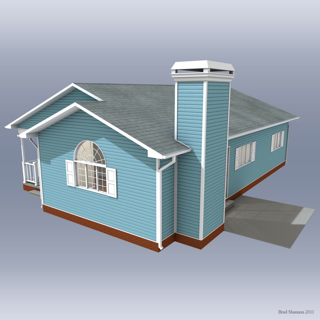 C4d House Interior 3 Bedrooms