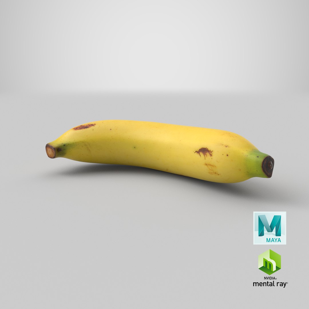 3D Banana Model - TurboSquid 1827122