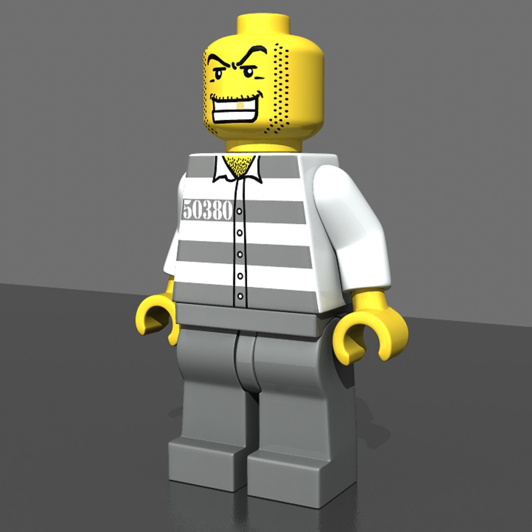 Lego Prisoner Police 3d Model