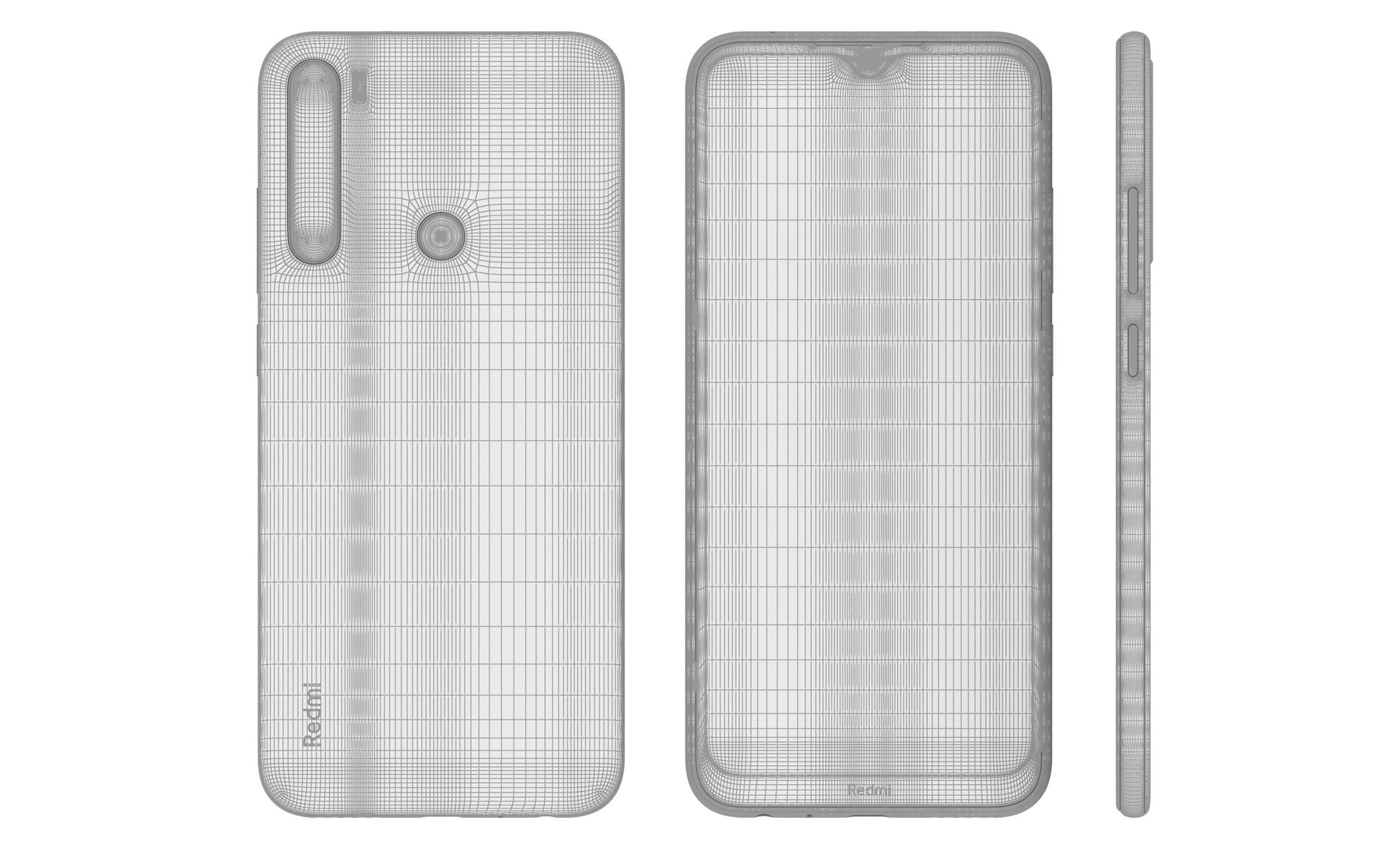 Xiaomi redmi note 8t 3D model - TurboSquid 1518321
