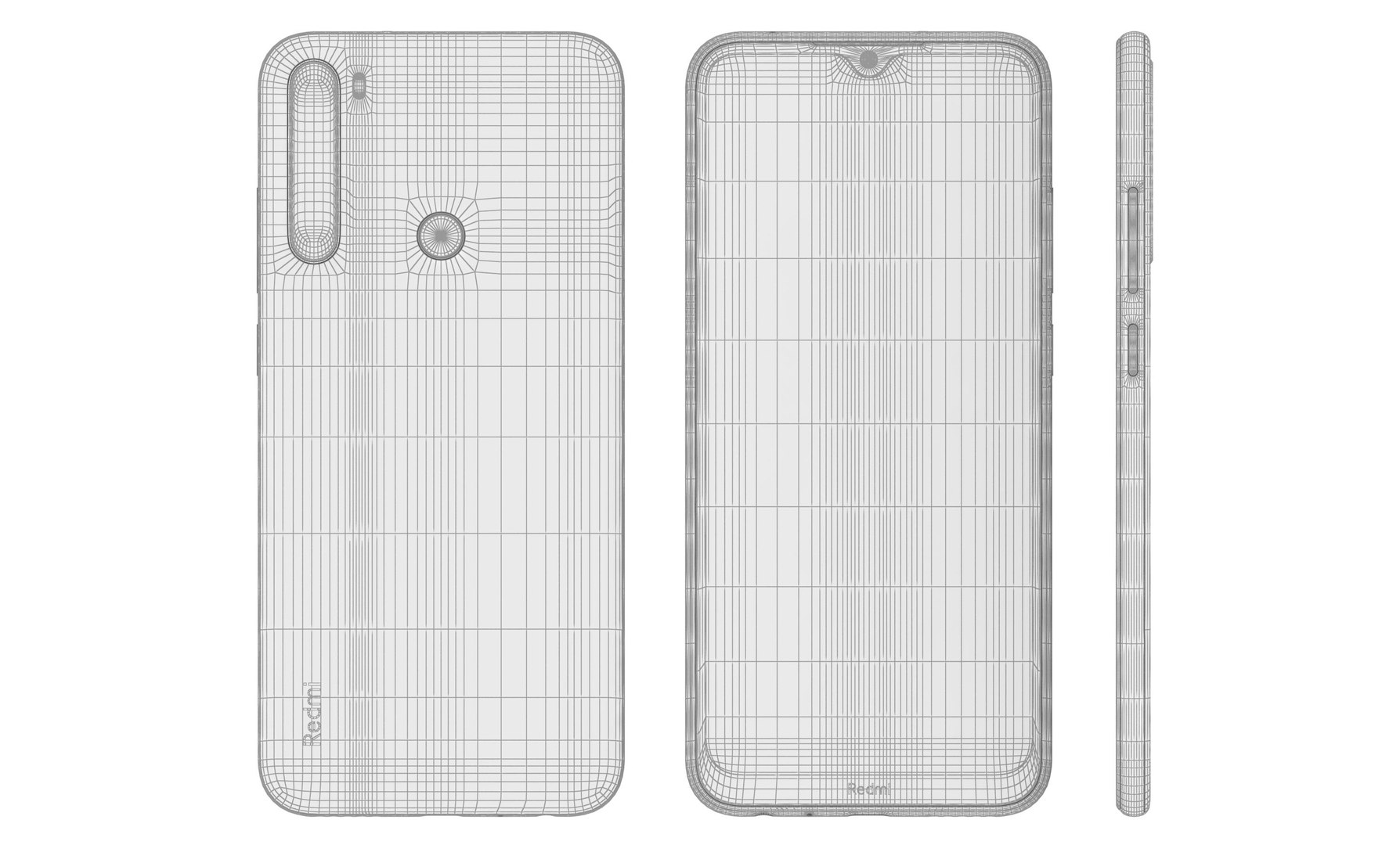 Xiaomi redmi note 8t 3D model - TurboSquid 1518321