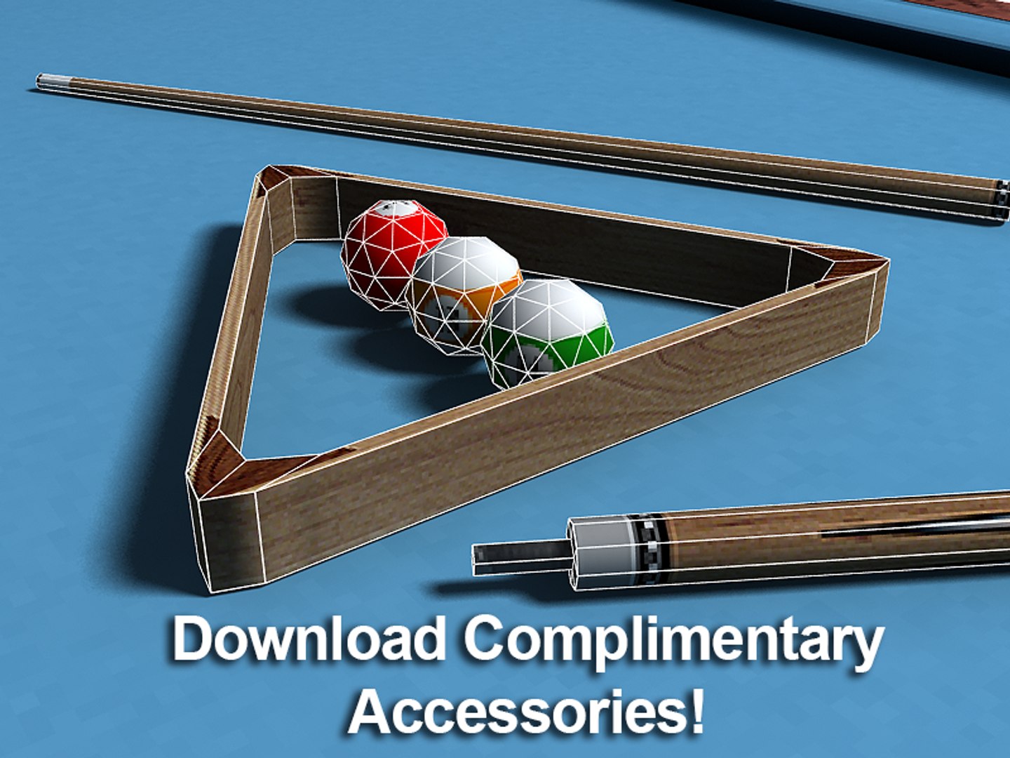 Diamond Pool Table 3d Model