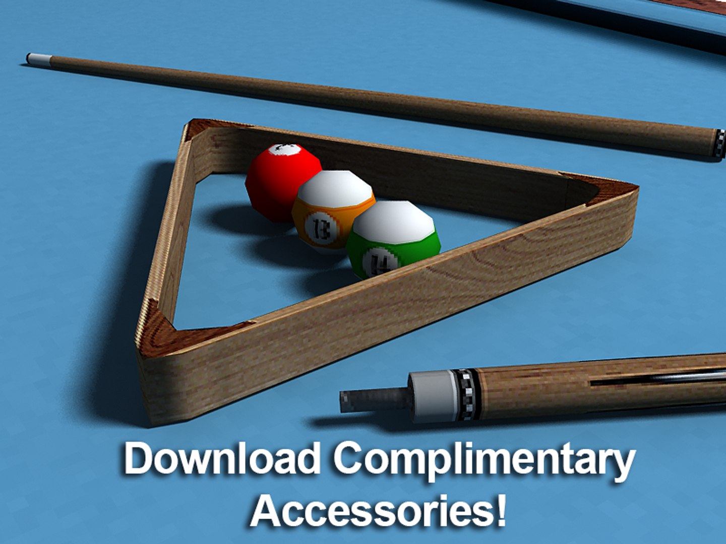 Diamond Pool Table 3d Model