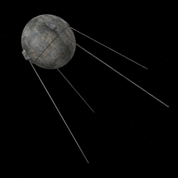 sputnik satellite spacecraft 3d model