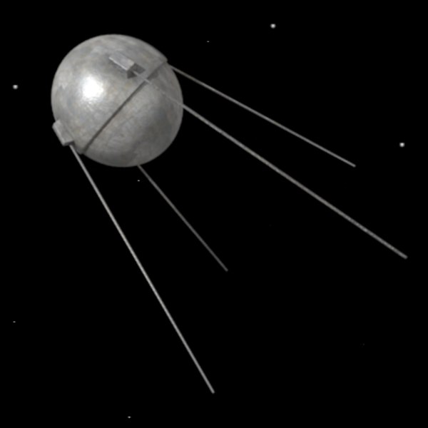 sputnik satellite spacecraft 3d model