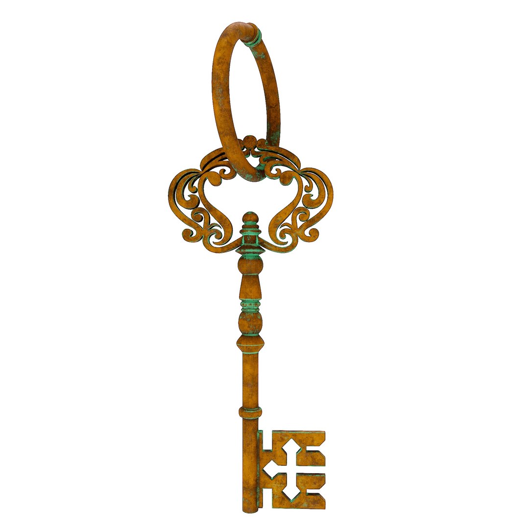 Rusty Antique key 3D - TurboSquid 1982057