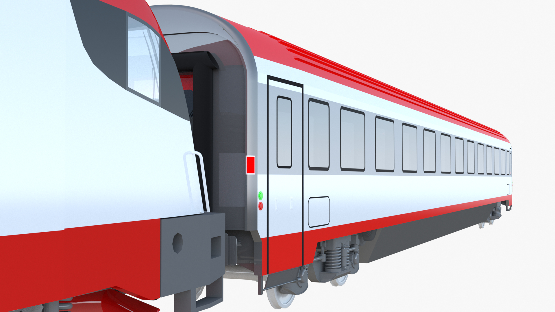 3D model Passenger train - TurboSquid 1783032