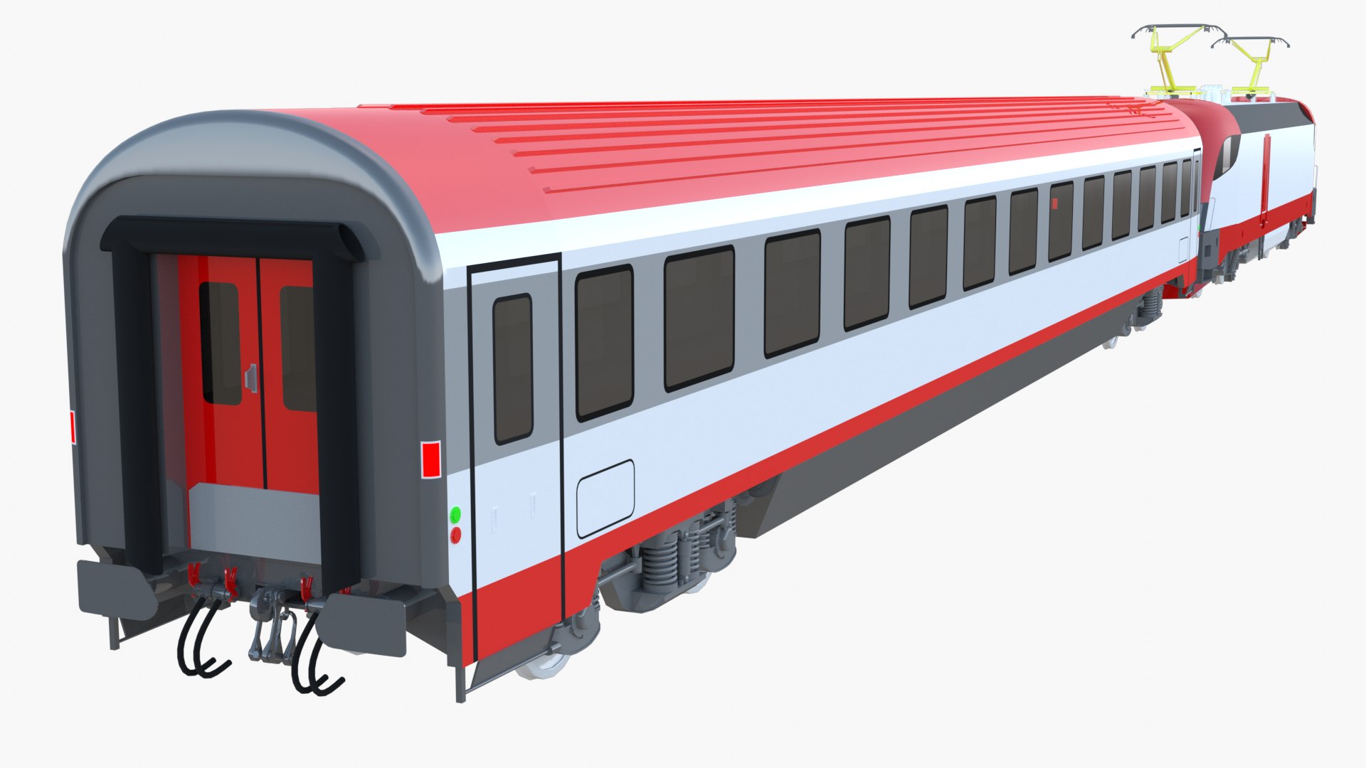 3D Model Passenger Train - TurboSquid 1783032