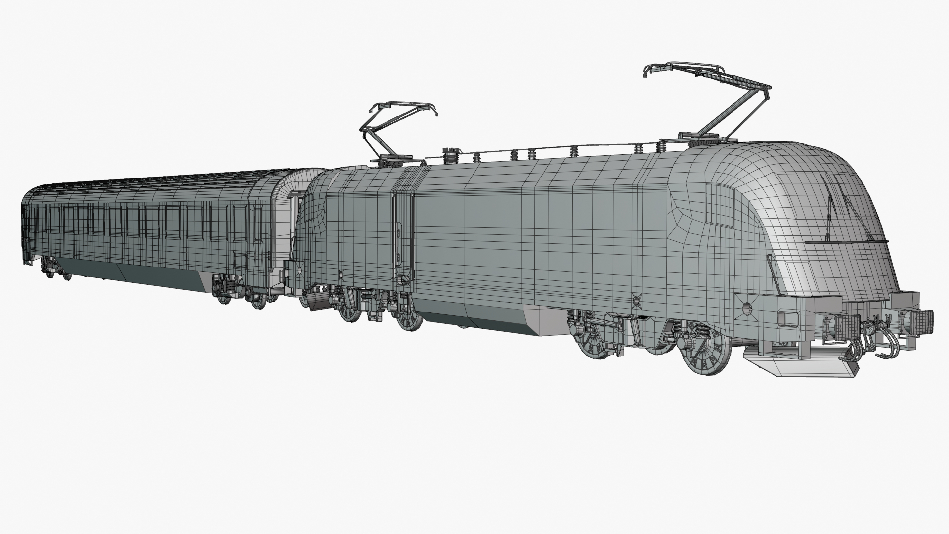 3D model Passenger train - TurboSquid 1783032