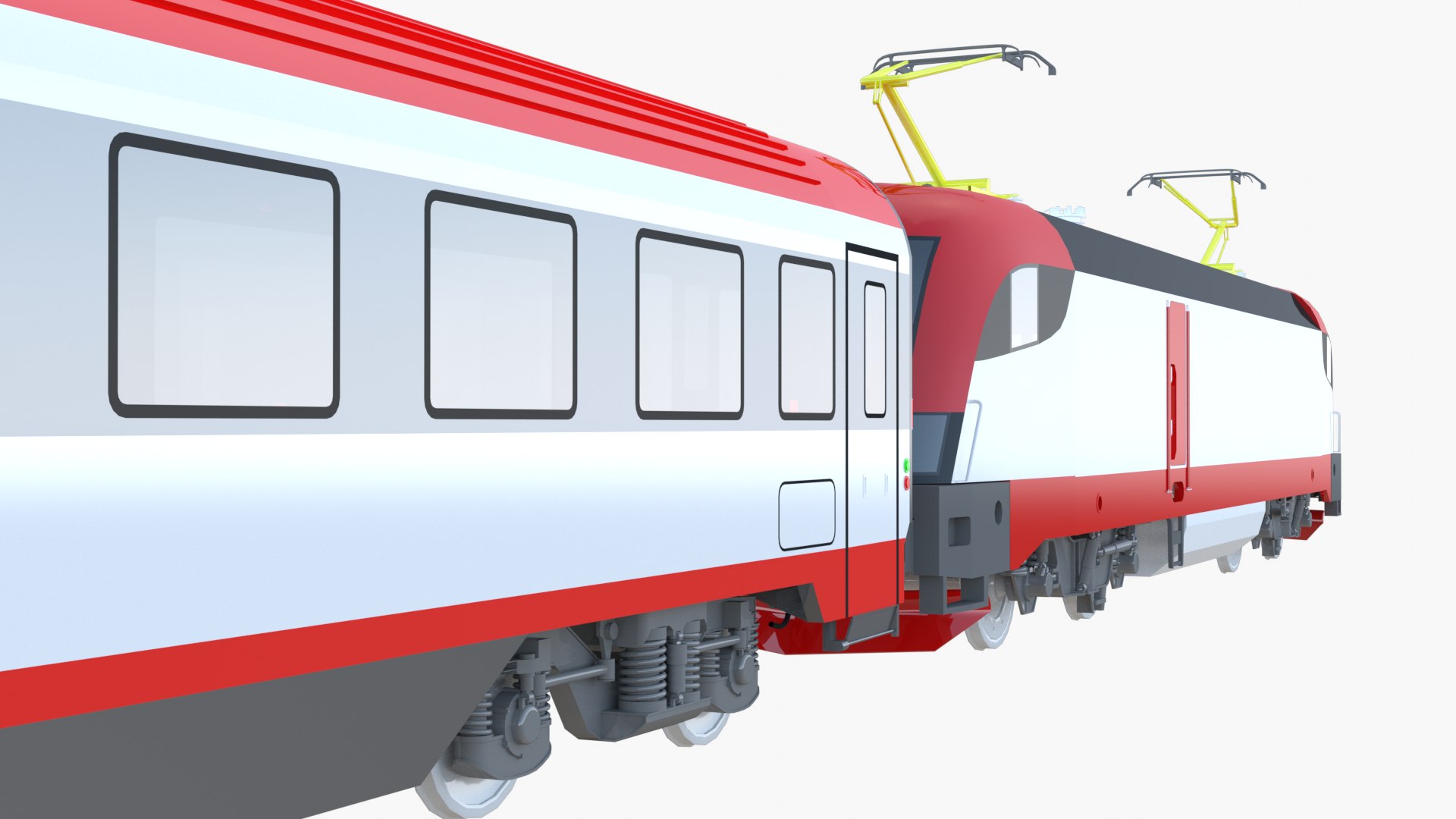 3D Model Passenger Train - TurboSquid 1783032