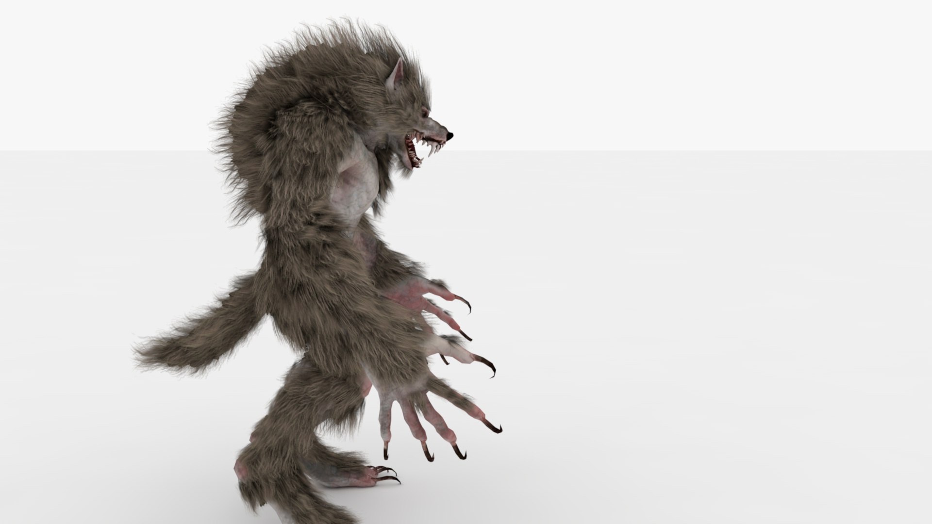Werewolf Rigged And Animated 3D Model - TurboSquid 2348763